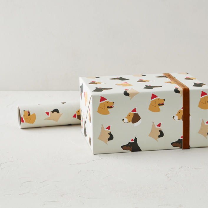 Christmas Dogs Wrapping Paper by Marni Cutler Vining | Minted